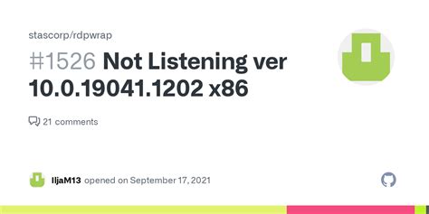 Not Listening Ver 10 0 19041 1202 X86 Issue 1526 Stascorp Rdpwrap