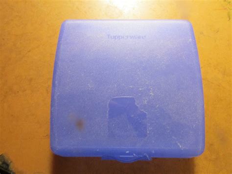 Tupperware Hinged Purple Sandwich Keepers 3752d 2 School Lunch Pre Own Free Usa Shipping Etsy
