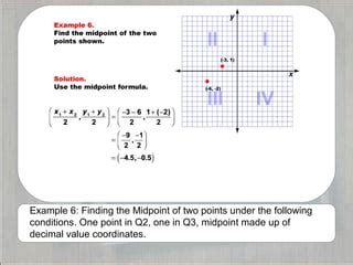 Tutorials Midpoint Formula Ppt