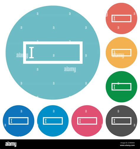 Editbox White Flat Icons On Color Rounded Square Backgrounds Stock
