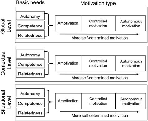 Motivation Theory According To Self Determination Theory And Download Scientific Diagram