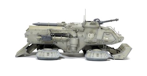 Sci Fi Hover Tank Bandai Hard Graph Hovercraft Flying Vehicles Army
