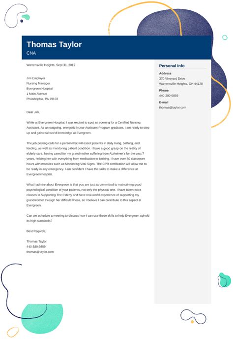 Cna Cover Letter Examples And Templates Also No Experience