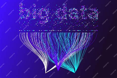 Premium Vector | Big data visualization network. futuristic infographics, 3d wave, virtual flow ...