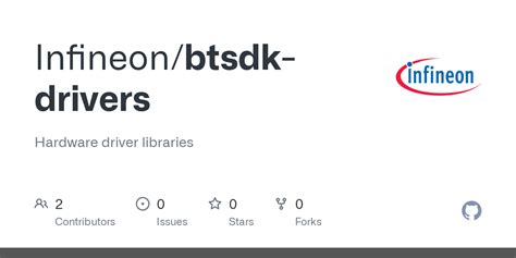 Github Infineonbtsdk Drivers Hardware Driver Libraries