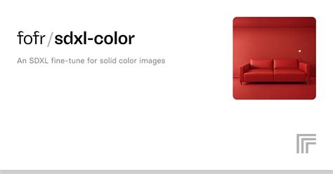 Fofr Sdxl Color API Reference