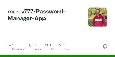 Github Morsy777password Manager App
