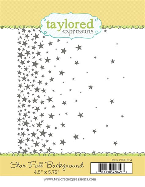 Taylored Expressions Star Fall Background Stamp 683318478497