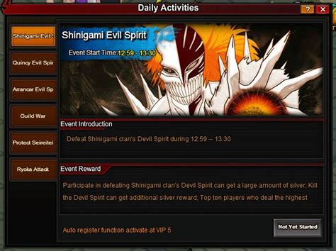 Daily Activities Bleach Gogames Wiki Fandom