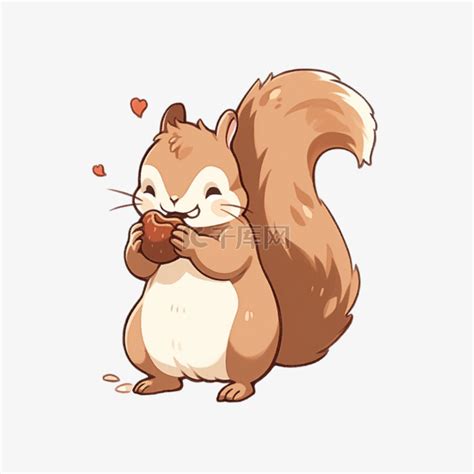 简笔画卡通松鼠手绘元素素材图片免费下载 千库网