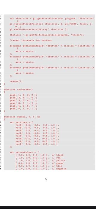 Given Below Is The Code For Cube Html Change It To Chegg