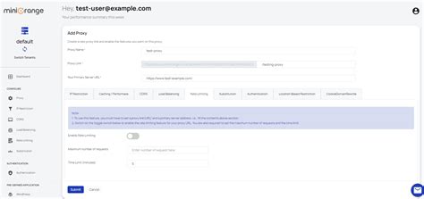 Setup Rate Limiting Setup Rate Limiting