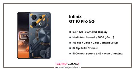 Infinix Gt 10 Pro 5g Price Full Specifications And Release Date Techno
