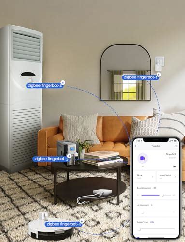 MOES Zigbee Fingerbot Plus Smart Switch Botón de palanca inteligente