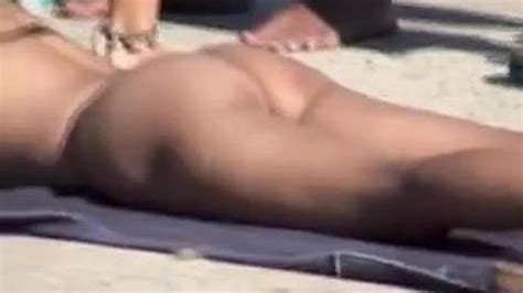 Excited Man Is Shooting Candid Butt In Bikini On The Beach 06v More