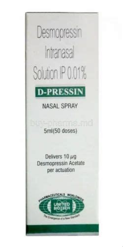 Desmopressin Intranasal Solution Ip Doses Packaging Size Ml At Box In Miraj
