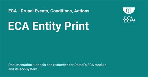 Eca Entity Print Eca Drupal Events Conditions Actions