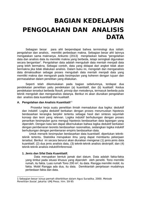 Contoh Kaedah Analisis Data Kualitatif Pdf Nerveploaty