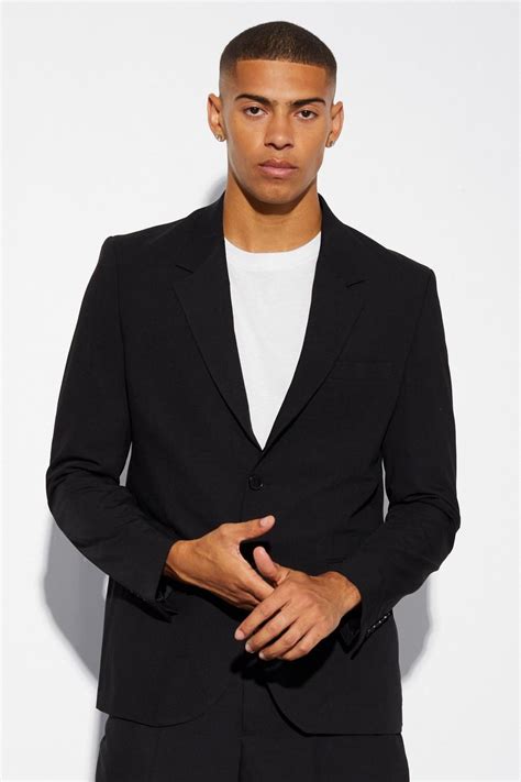 Mens Oversized Boxy Single Breasted Suit Jacket Boohoo Uk