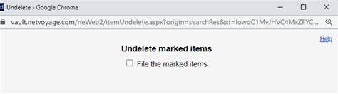 finding a deleted item in netdocuments optiable