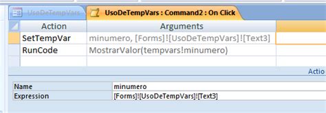 blog y foro de access como usar tempvars variables temporales en