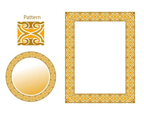 Premium Vector Pattern Frame For Document