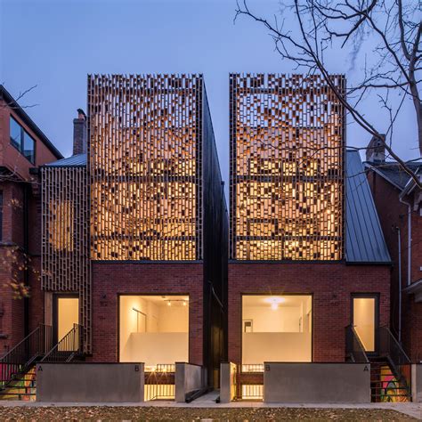 Batay Csorba Animates Facades Of Toronto Townhouses With Angled Windows