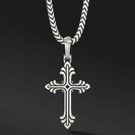 Mens Silver Necklace Sets Proclamation