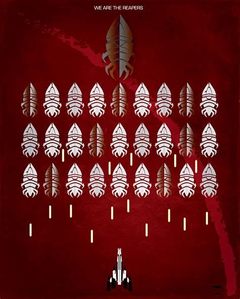 Mass Effect Prints We Are The Reapersthis Is Normandy On Behance
