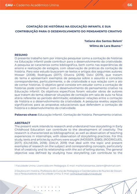 PDF Contação de histórias na educação infantil e sua contribuição
