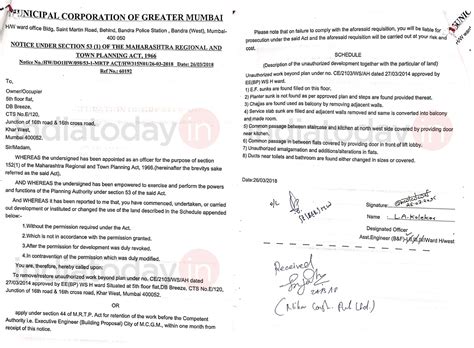 Exclusive Bmcs 2018 Notice To Kangana Throws Light On Unauthorised
