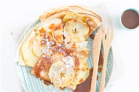 Crêpes pommes fondantes et caramel fleur de sel Je dis M