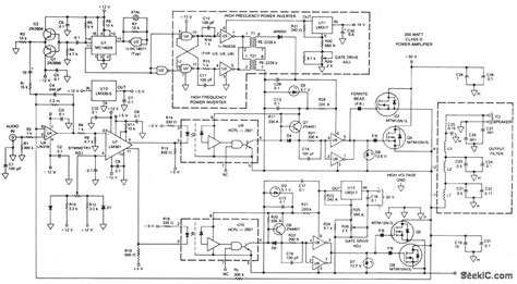 CLASS D POWER AMPLIFIER Amplifier Circuit Circuit Diagram SeekIC Com