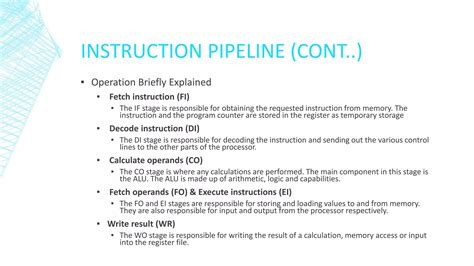 Pipeline Processing Computer Architecture PPT