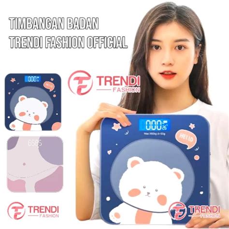 Jual Timbangan Badan Digital Kaca Mini Karakter Timbangan Badan Lcd