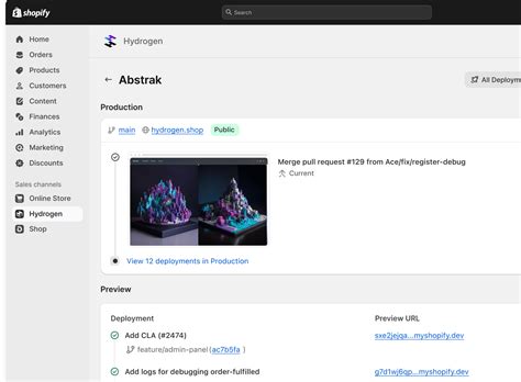 Shopify Hydrogen Development Agency