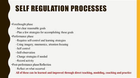 Self Regulated Learning