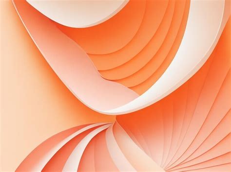 Premium Ai Image Abstract Tangerine Delight Luminous Background