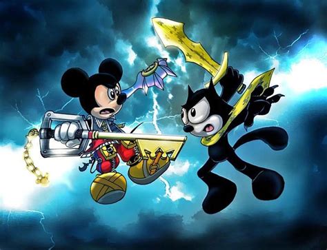 Kh Mickey Vs Felix The Cat By Chrystohypercubus Felix The Cats Oswald The Lucky Rabbit