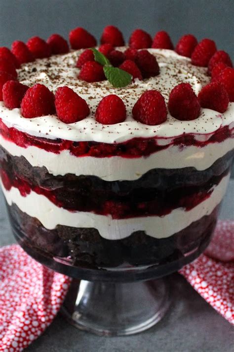 Chocolate Raspberry Creme Trifle Recipe