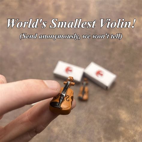 3 Pack Worlds Smallest Violin Anonymous T Tiny Violin Etsy