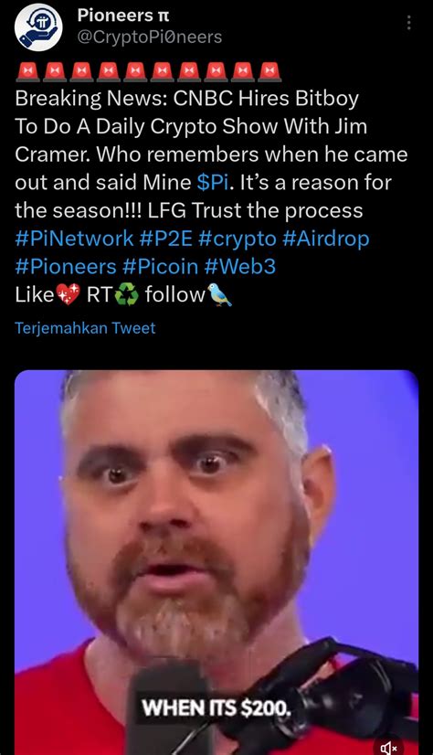 JUST IN Bitboy Crypto Calls Mine Pi On CNBC Show With Jim Cramer