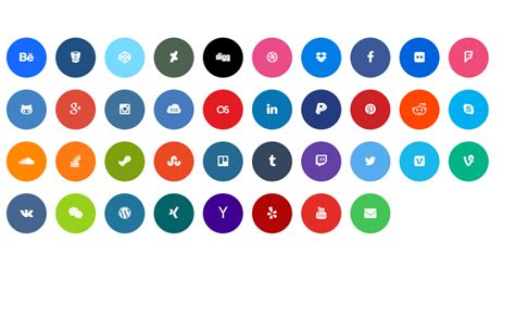 20 Bootstrap Social Media Icons Code Examples Onaircode