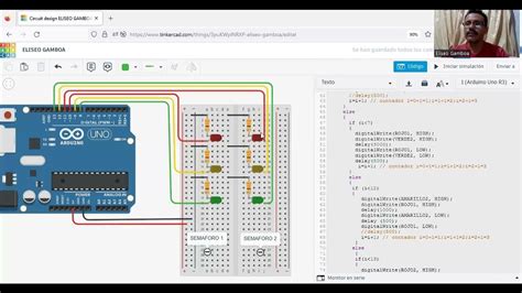 SEMAFORO DOBLE EN ARDUINO PROGRAMACION - YouTube