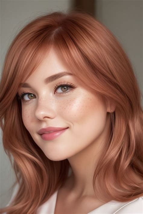 Copper Hair With Shadow Root Acconciature