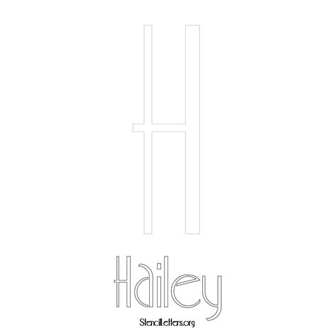 Hailey Free Printable Name Stencils With 6 Unique Typography Styles And