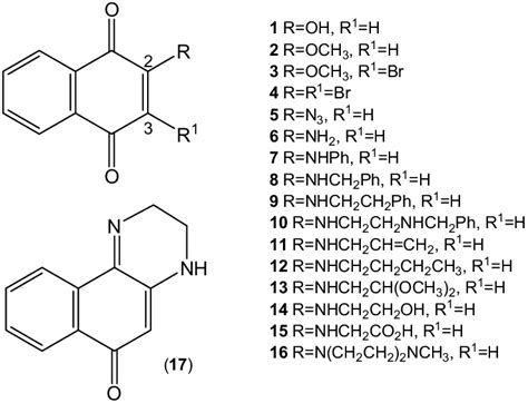 Structures Of Lawsone 1 And Derivatives 2 17 Download Scientific Diagram