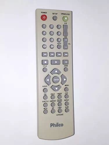 Controle Remoto Philco Dvd Karaokê Mod Ph400 Original Parcelamento