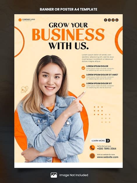 Premium Psd Business Class Poster A4 Or Banner Template