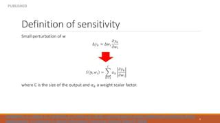 Learning Sparse Neural Networksvia Sensitivity Driven Regularization PPT